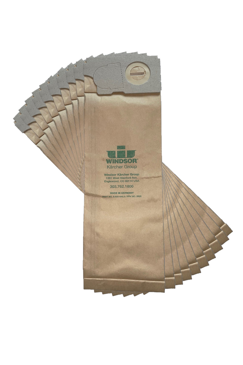 Windsor 8.600-046.0 or 2003 Filter Bags for Versamatic - 10 pack ...